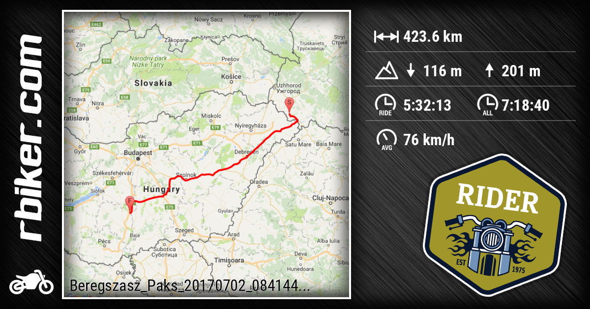 Magyarfalvi László 's tour: Beregszasz_Paks_20170702_084144 - RBiker.com